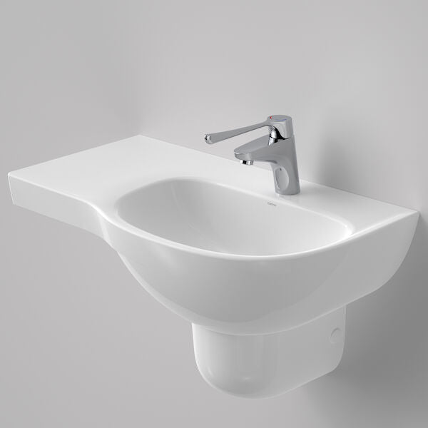 Caroma Care 700 Wall Basin with Left Hand Shelf (with GERMGARD®) - 1TH