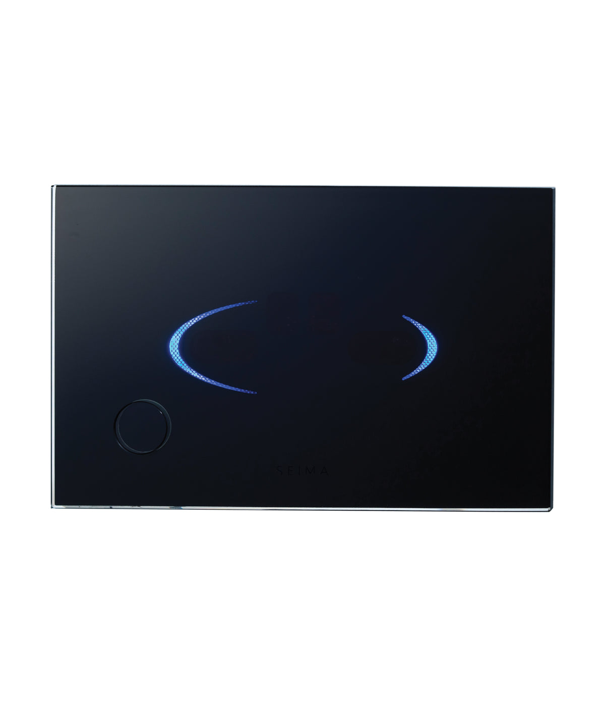 Flush Plate 600 - Touch-Free Sensor Flush Black Glass with Manual ...